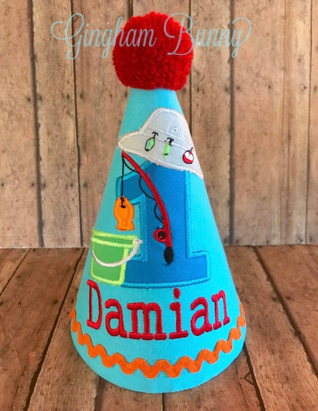 Fishing Cake Smash, Fishing Birthday Hat, Fishing 1st Birthday, Baby ...