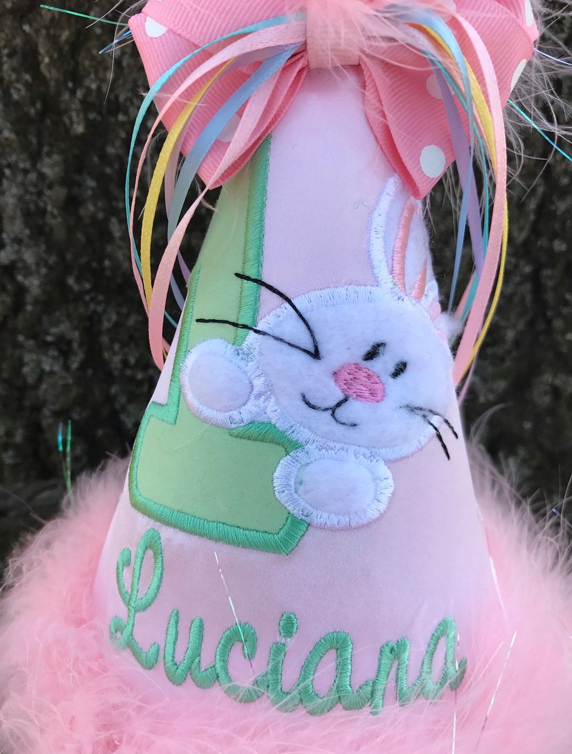 Bunny Birthday Hat Bunny 1st Birthday Hat Rabbit Birthday - Etsy