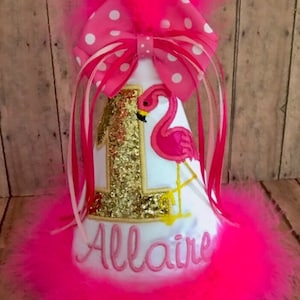 FLAMINGO Birthday Hat, Flamingle Birthday, Flamingle Cake Smash ...