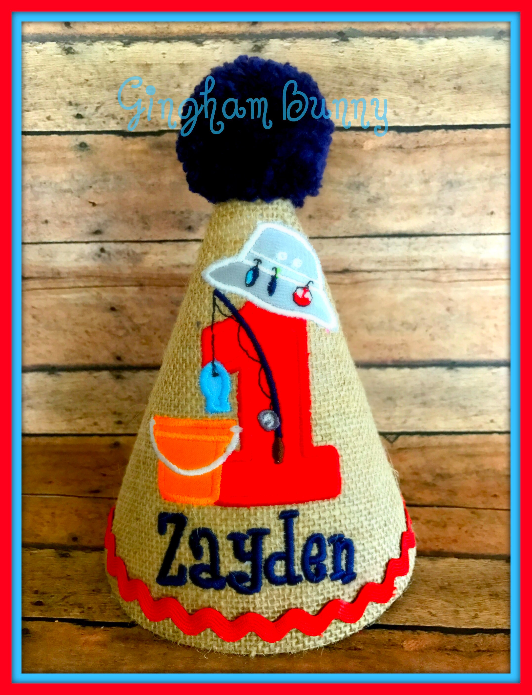 Fishing Birthday Hat Fishing 2nd Birthday Baby Boy Fishing | Etsy