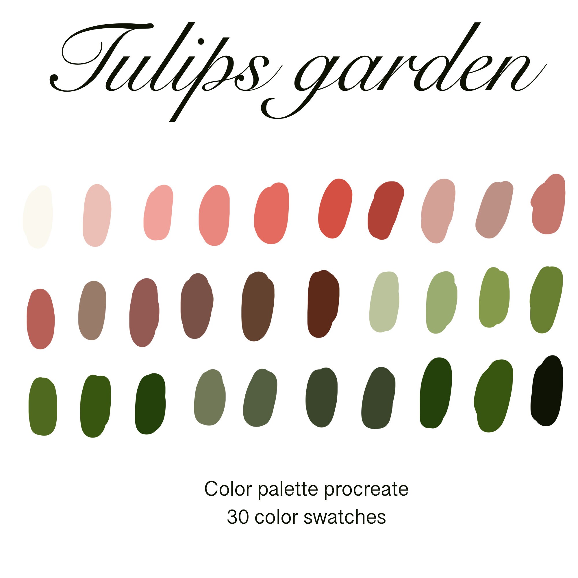 Procreate Palette Swatches, Procreate Color Palette, Spring, Summer ...