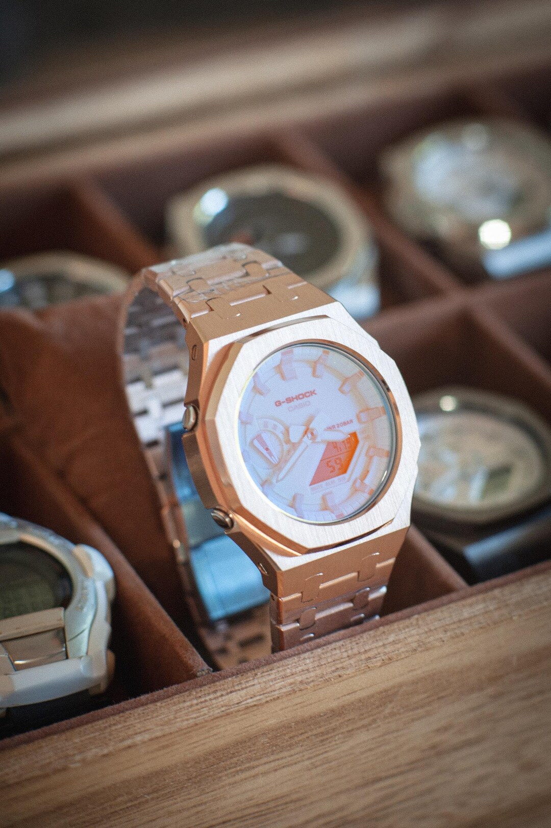 Casio Bespoke G-shock Rose Gold Metal Case GA-2100TL-7A - Full ...