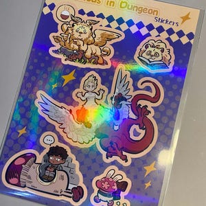 Dungeon Meshi Square Stickers - Etsy