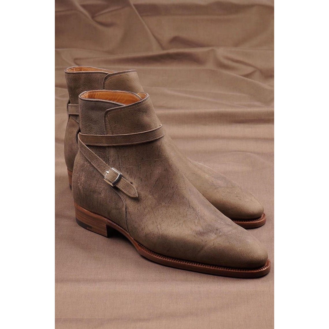 New Men's Fashion Bespoke Genuine Leather Custom Made Italian Leather ...