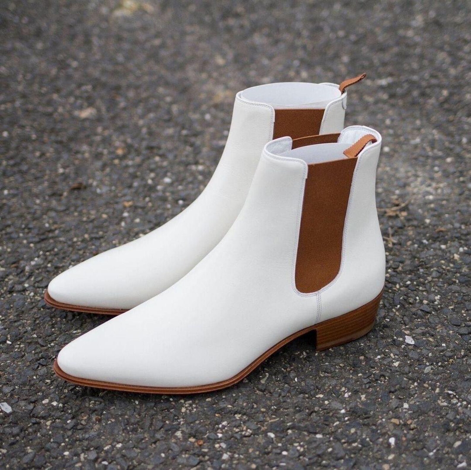 New Men's Fashion Bespoke Genuine Leather Custom Made Italian Leather ...