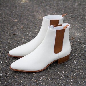 New Men's Fashion Bespoke Genuine Leather Custom Made Italian Leather ...