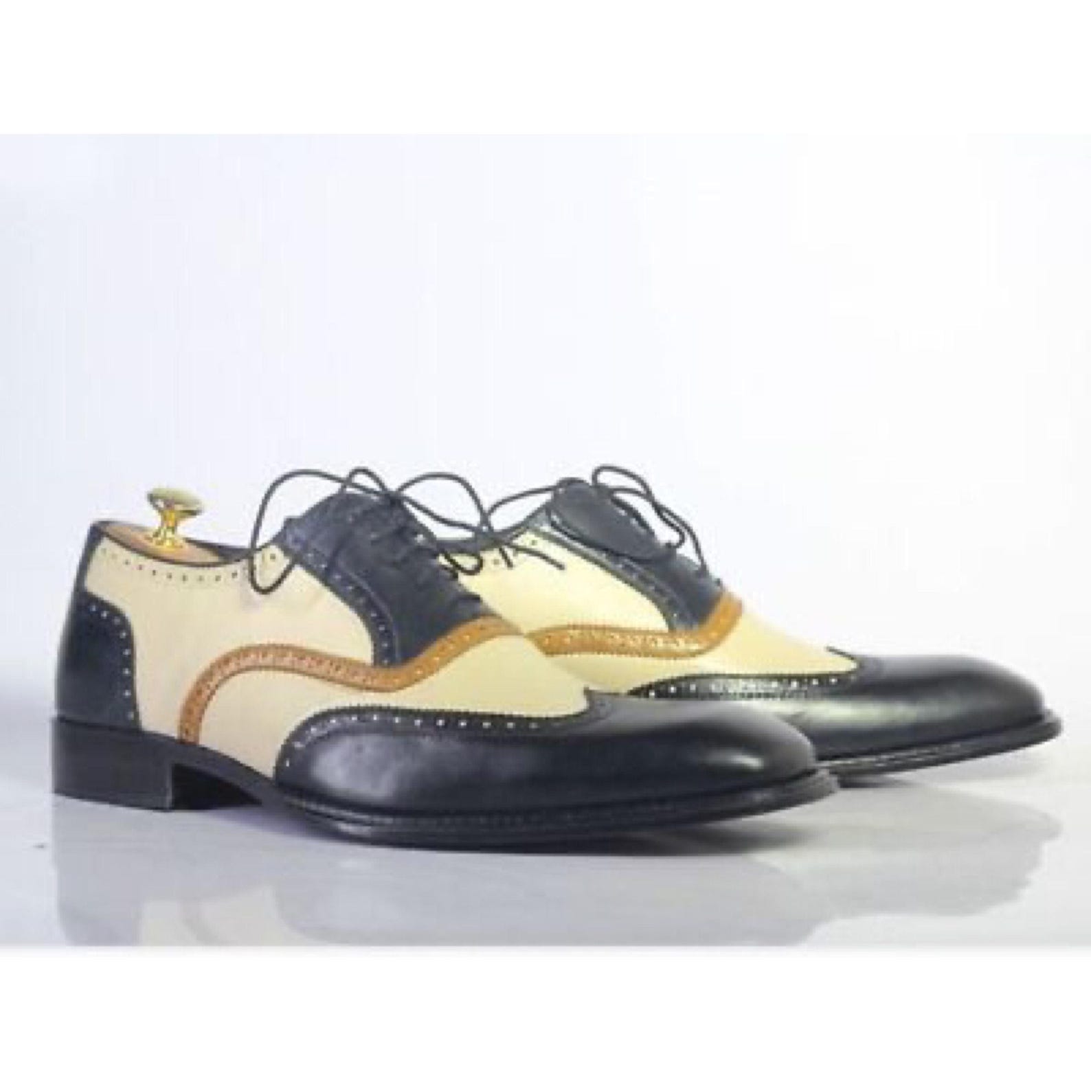 Men's Handmade Multi Color Dress Shoes | Bespoke Genuine Leather ...