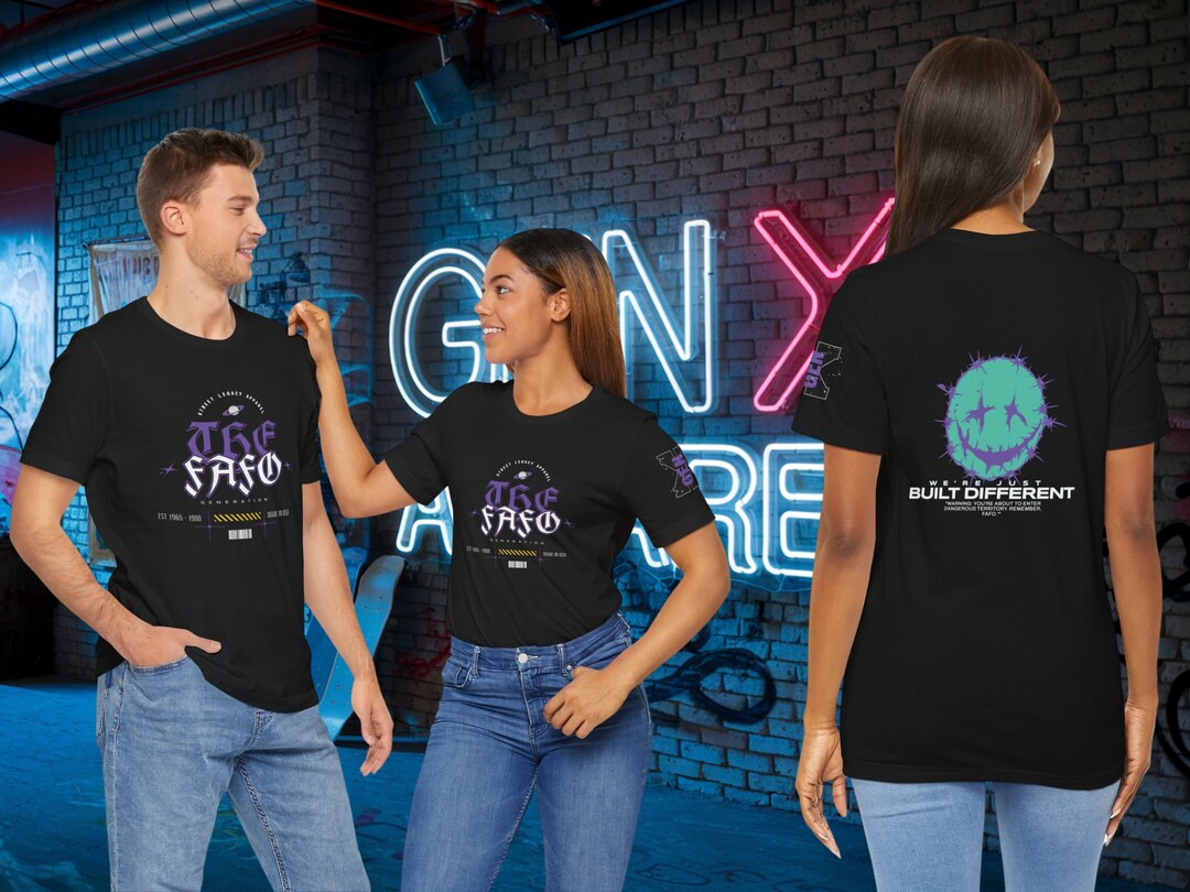 Gen X FAFO Unisex Tee, Retro 90s Graphic Shirt, Vintage Grunge Style ...