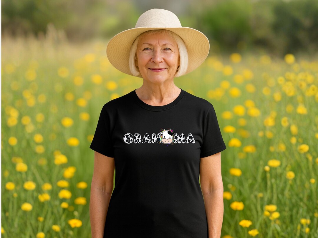 Grandma Farm Animal 1st Birthday Shirt, Cow Print Birthday Family ...