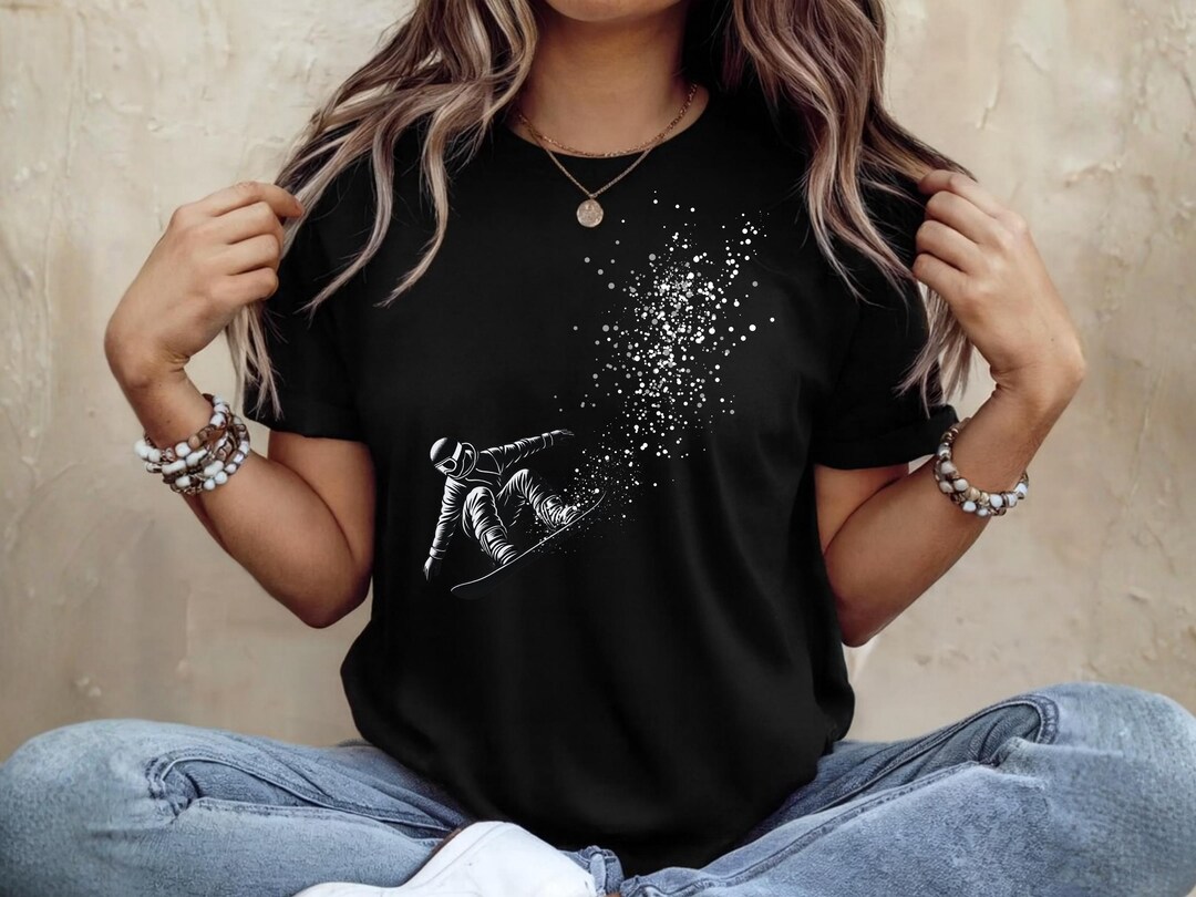 Retro Snowboarder Bella+canvas Tee, Winter Sports Gift - Etsy