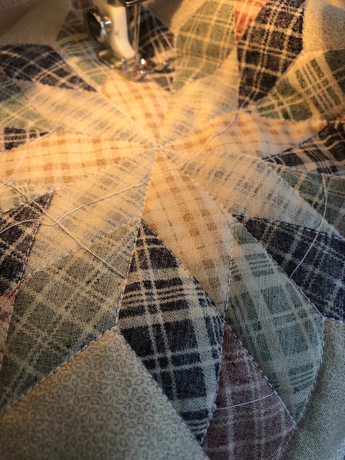 Plaid Star on White - 2X - Etsy