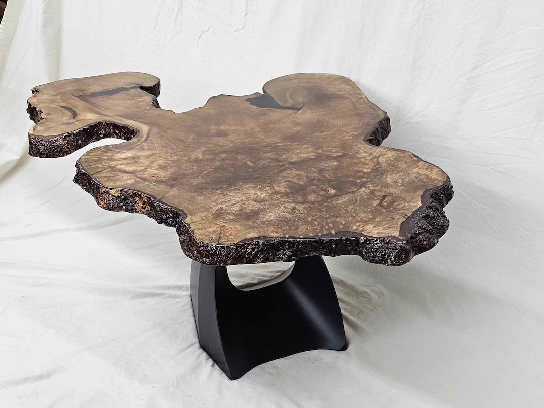 48x 32, 1 1/2 Myrtle Wood Live Edge Coffee Table - Etsy