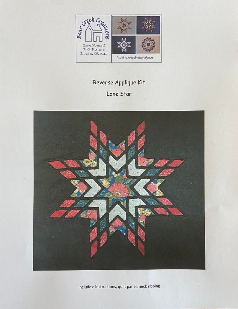 Kit - Includes Instructions, Fabric Panel and Neck Ribbing. Black Lone ...