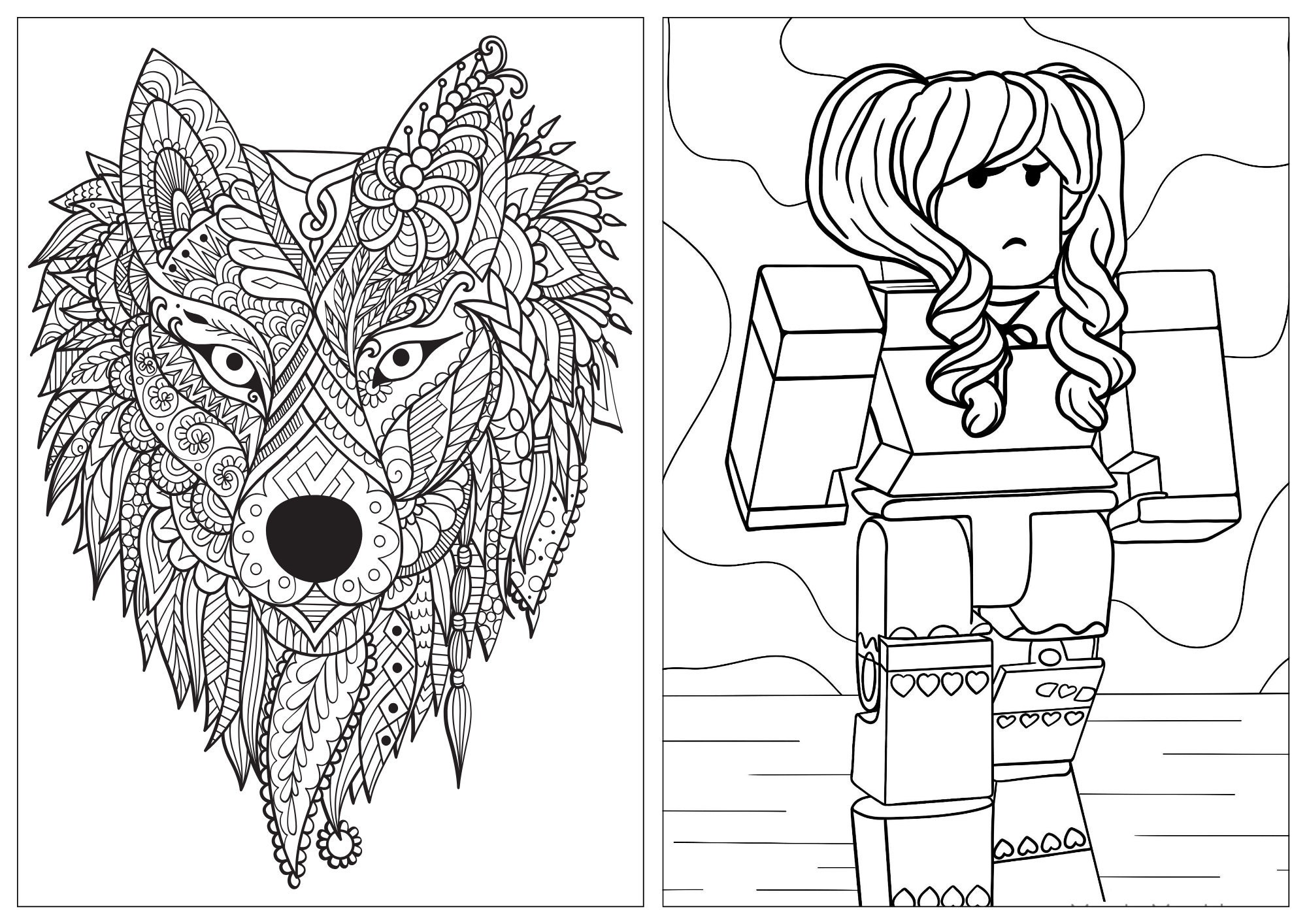 Roblox Coloring Book: 2-in-1 Fun for Kids and Parents | Screen Time ...