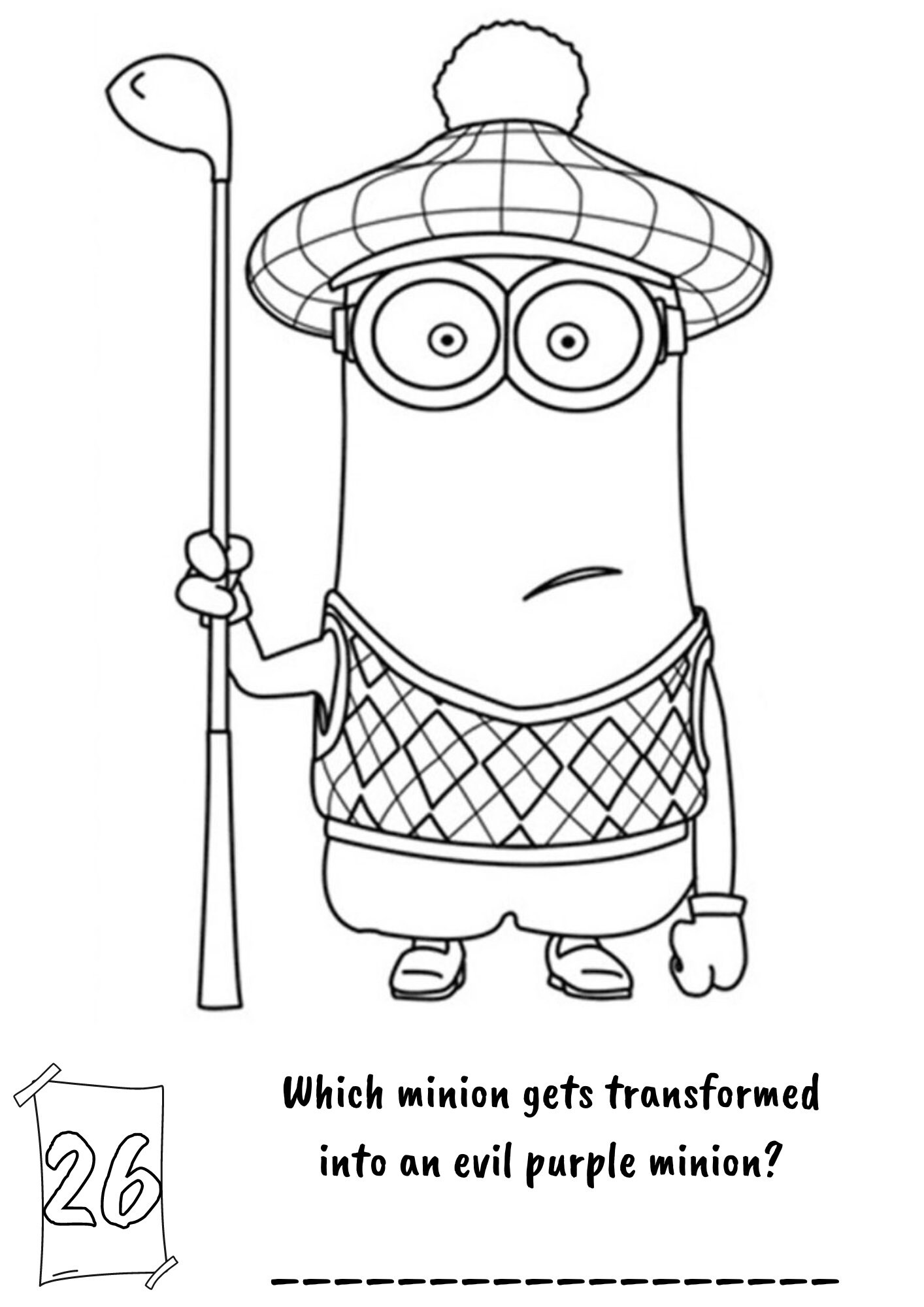 Despicable Me 4 Coloring Book With Riddles, 26 Coloring Pages for Kids ...