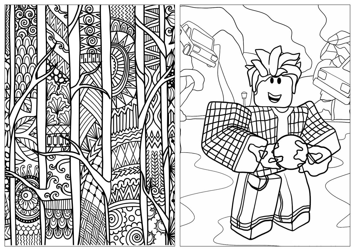 Roblox Coloring Book: 2-in-1 Fun for Kids and Parents | Screen Time ...