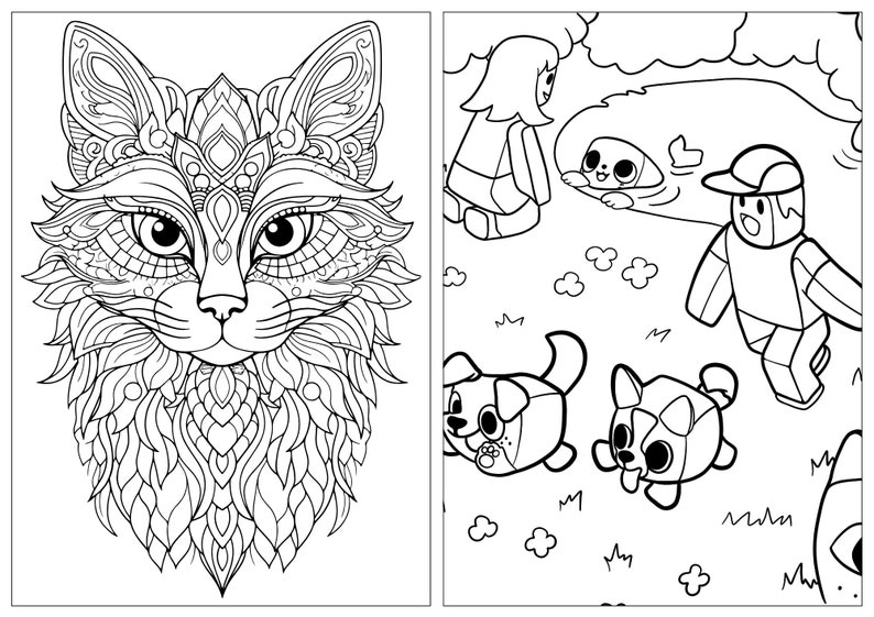 Roblox Coloring Book: 2-in-1 Fun for Kids and Parents | Screen Time ...