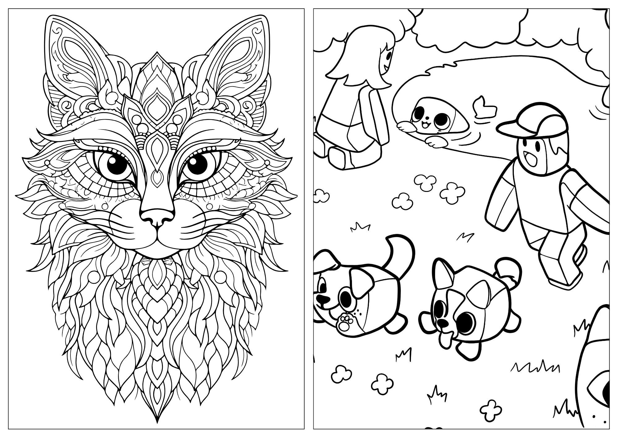 Roblox Coloring Book: 2-in-1 Fun for Kids and Parents | Screen Time ...