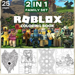Roblox Coloring Book: 2-in-1 Fun for Kids and Parents | Screen Time ...