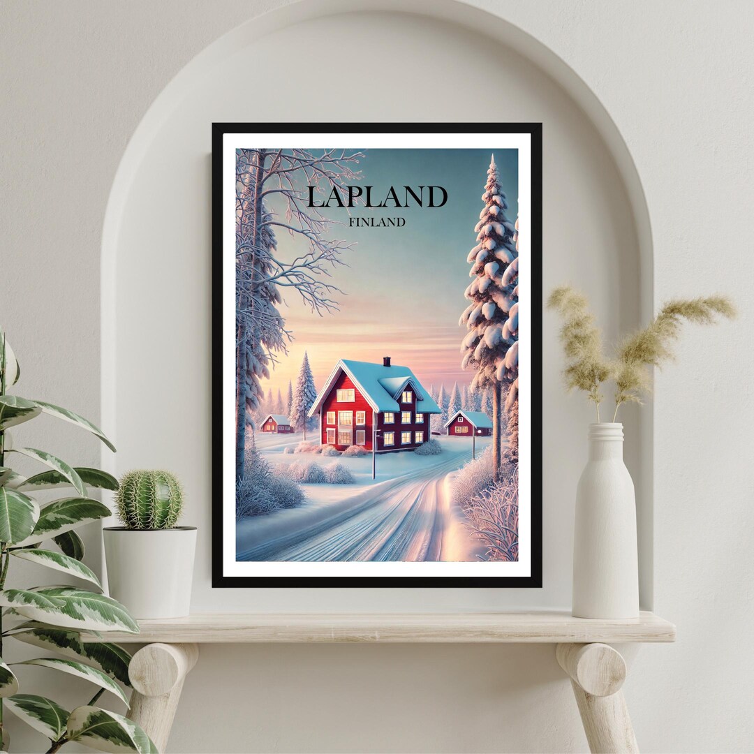 Lapland Print - Lapland Finland Poster - Digital Art - Wall Decor ...