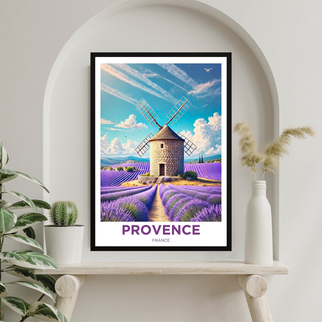 Provence Print - Provence Travel Poster - Digital Art- Wall Decor -art ...