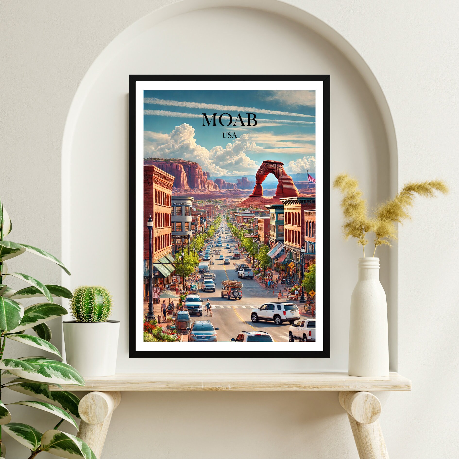 Moab Travel Print Moab Travel Poster Digital Art Wall Decor Art Print ...