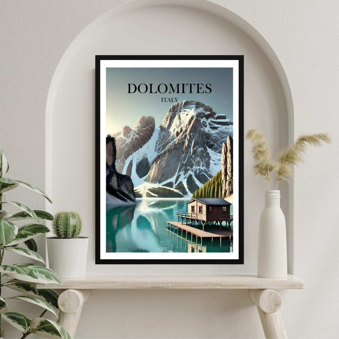 Dolomites Travel Print - Dolomites Poster - Digital Art - Wall Decor ...