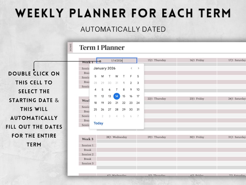 Teacher Digital Planner Bundle for Google Sheets – 3 Colours, Reusable ...