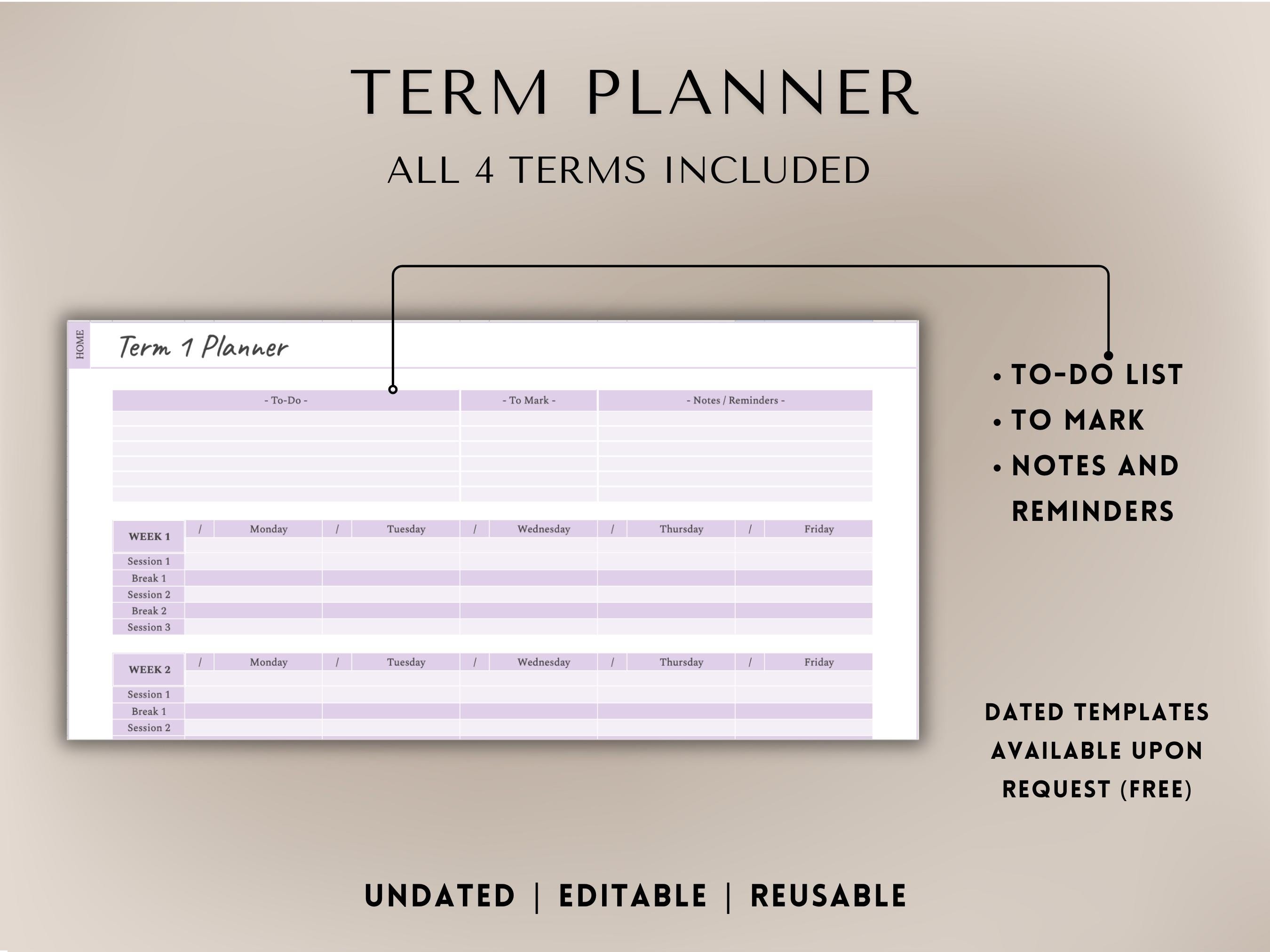 Digital Teacher Planner Template | Google Sheets Teacher Planner ...