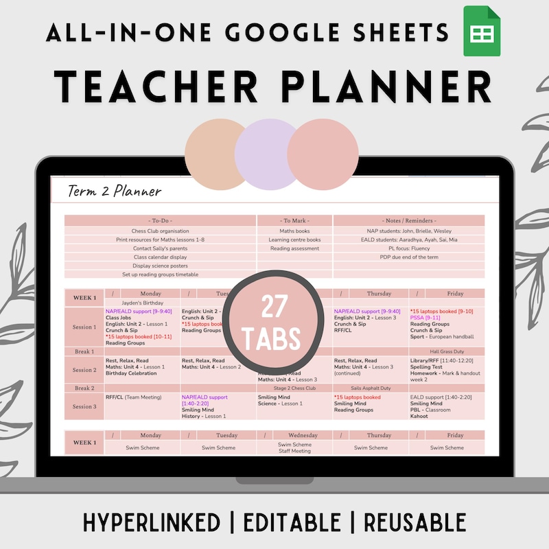 Teacher Planner - Etsy