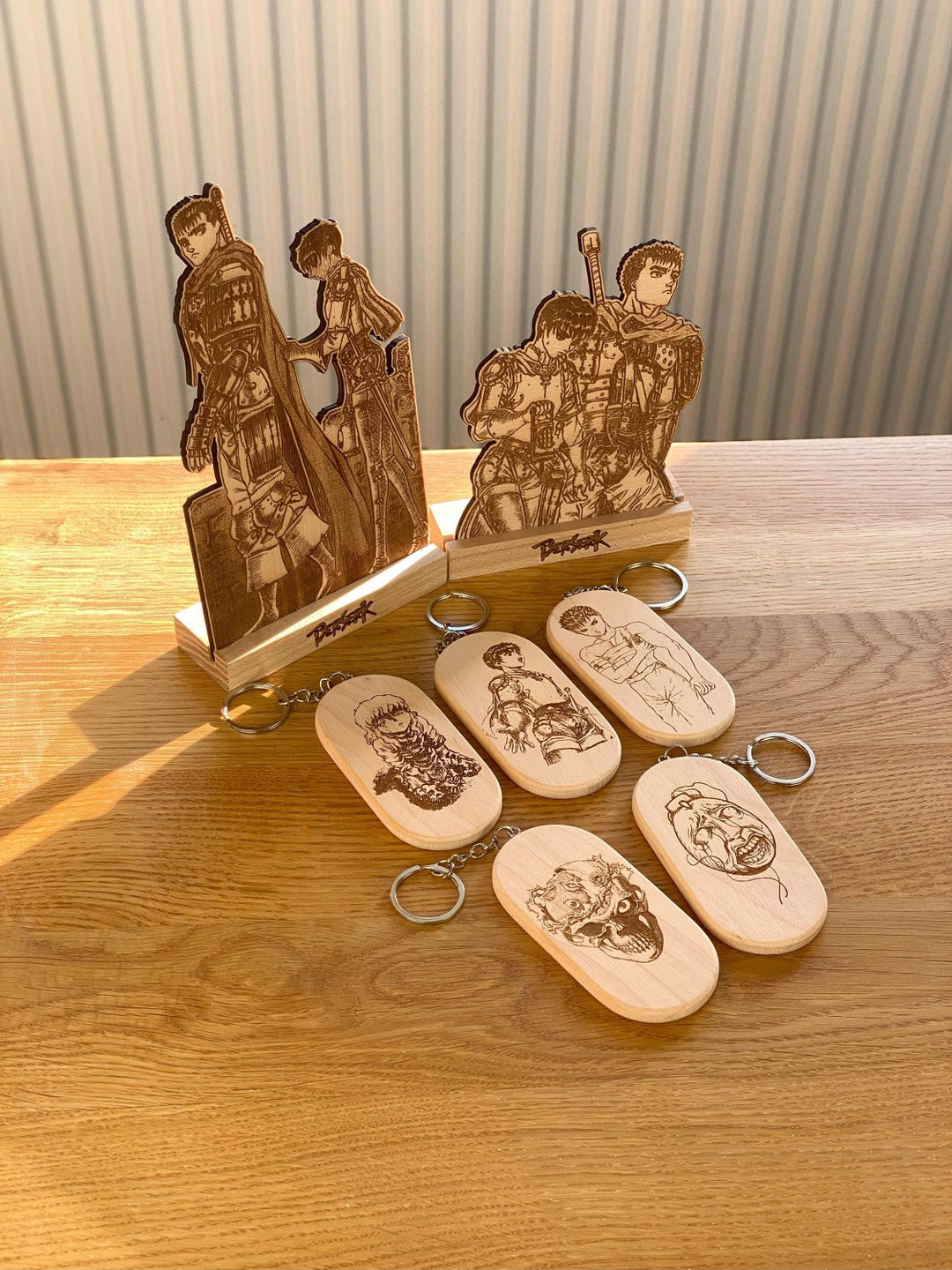 Berserk Anime Keychain Guts Casca Griffith Fernese Phone Charm ...