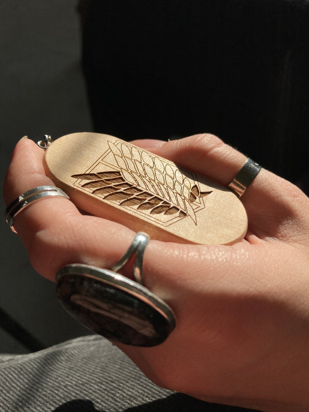 Attack on Titan Keychain Anime Key Ring AOT Keychain Mikasa Eren Yeager ...