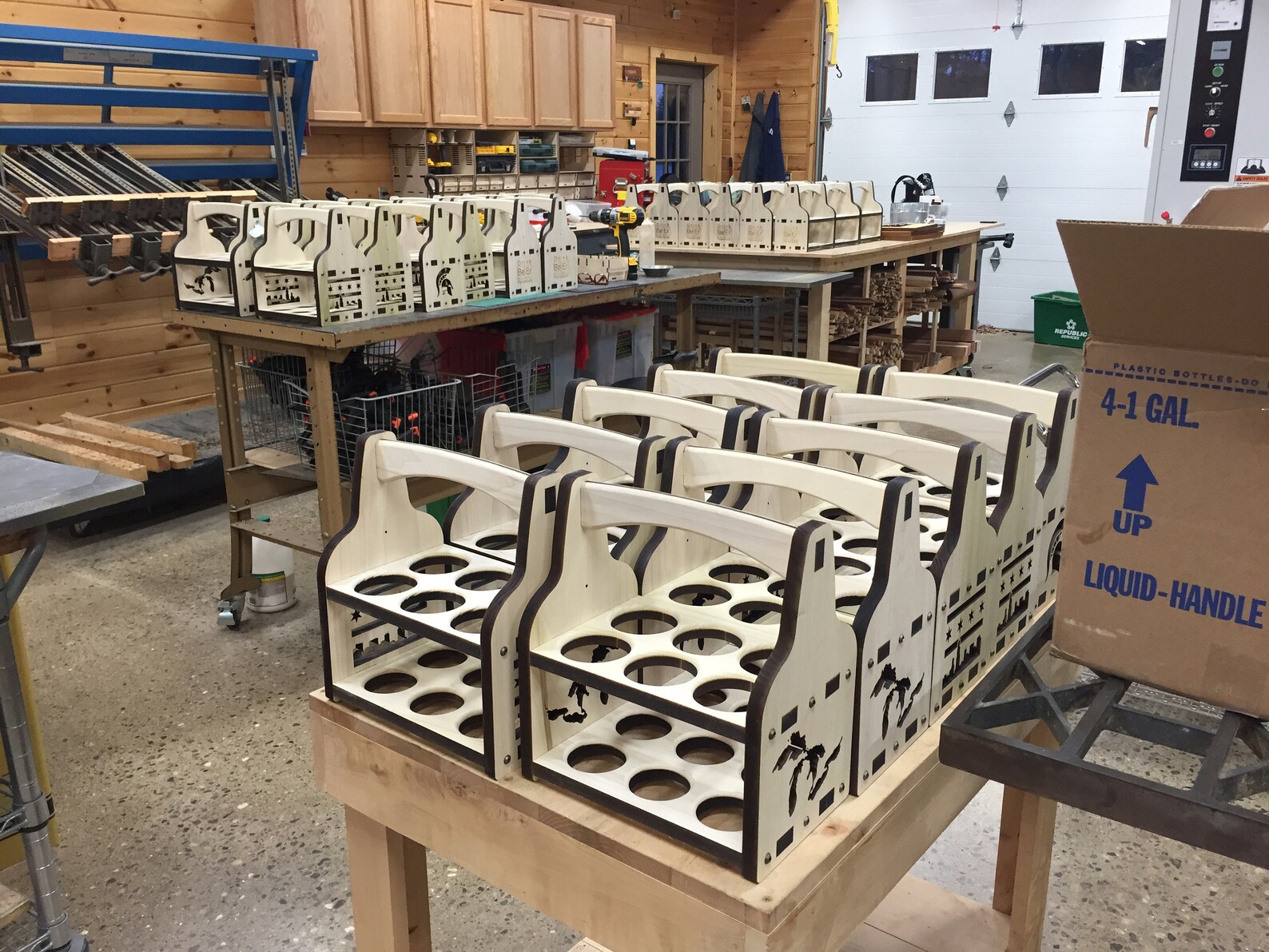 Wood Beer Caddies Group of 6 Personalized, Groomsmen Gift, Wedding Beer ...