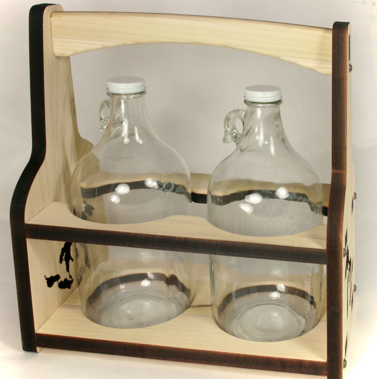 Wooden Beer Growler Caddy | Great Lakes Cutout, Craft Beer Tote - Etsy