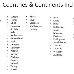 Country, Continent & World Map Infographics | Fully Editable Powerpoint ...