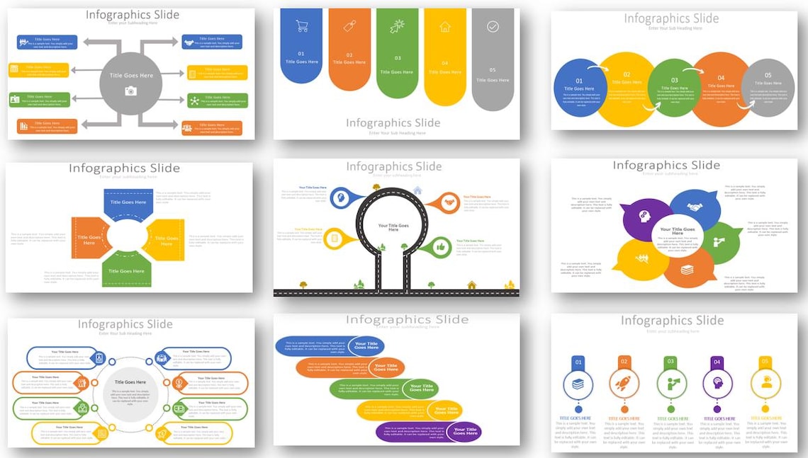 50 Animated Infographics, Process Map - Etsy