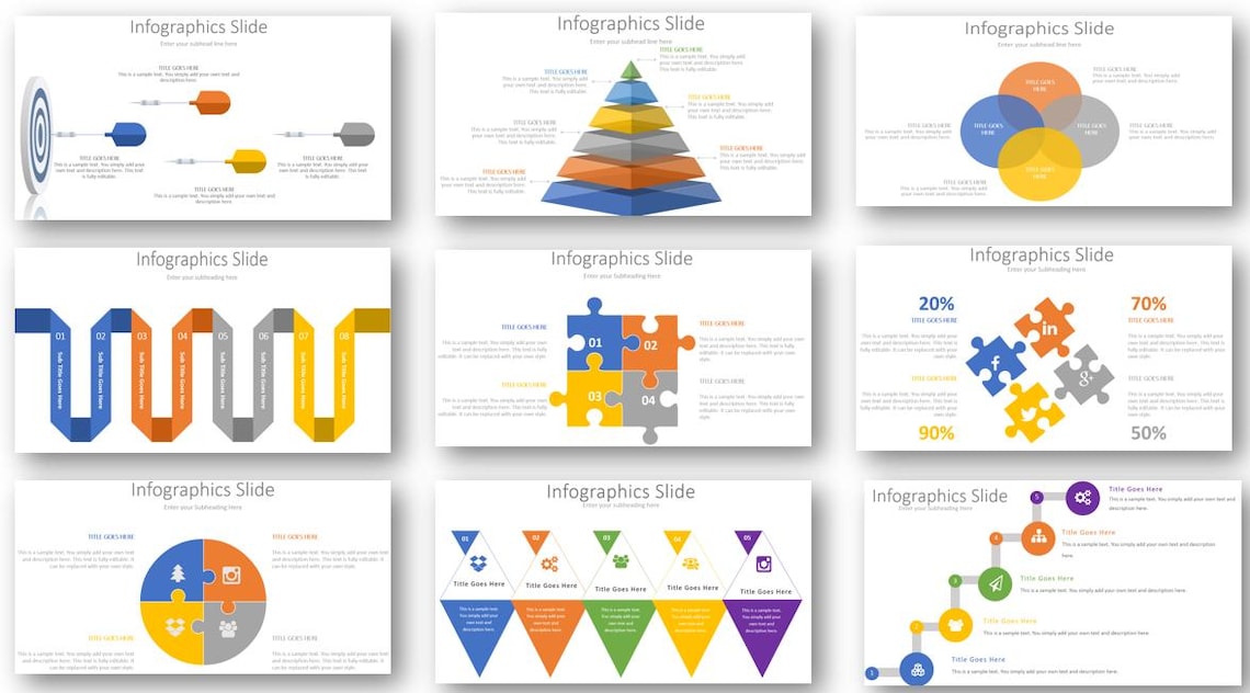50 Animated Infographics, Process Map - Etsy