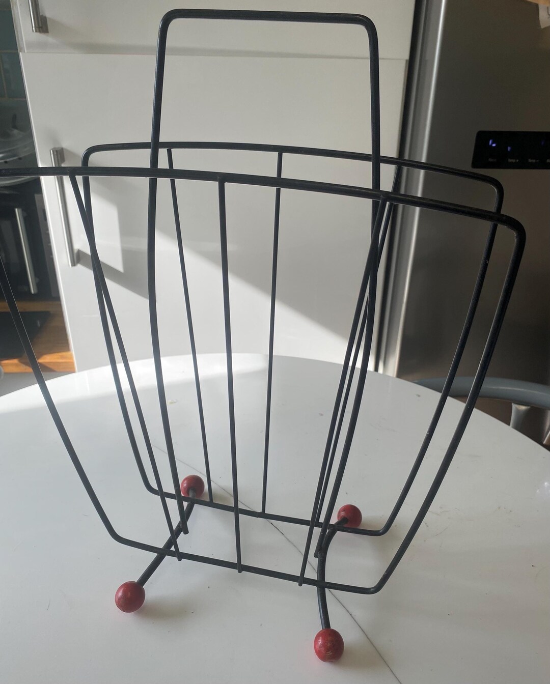 Retro Sputnik Magazine Rack, Vintage Funky Magazine Rack, 1960s, 1950s ...