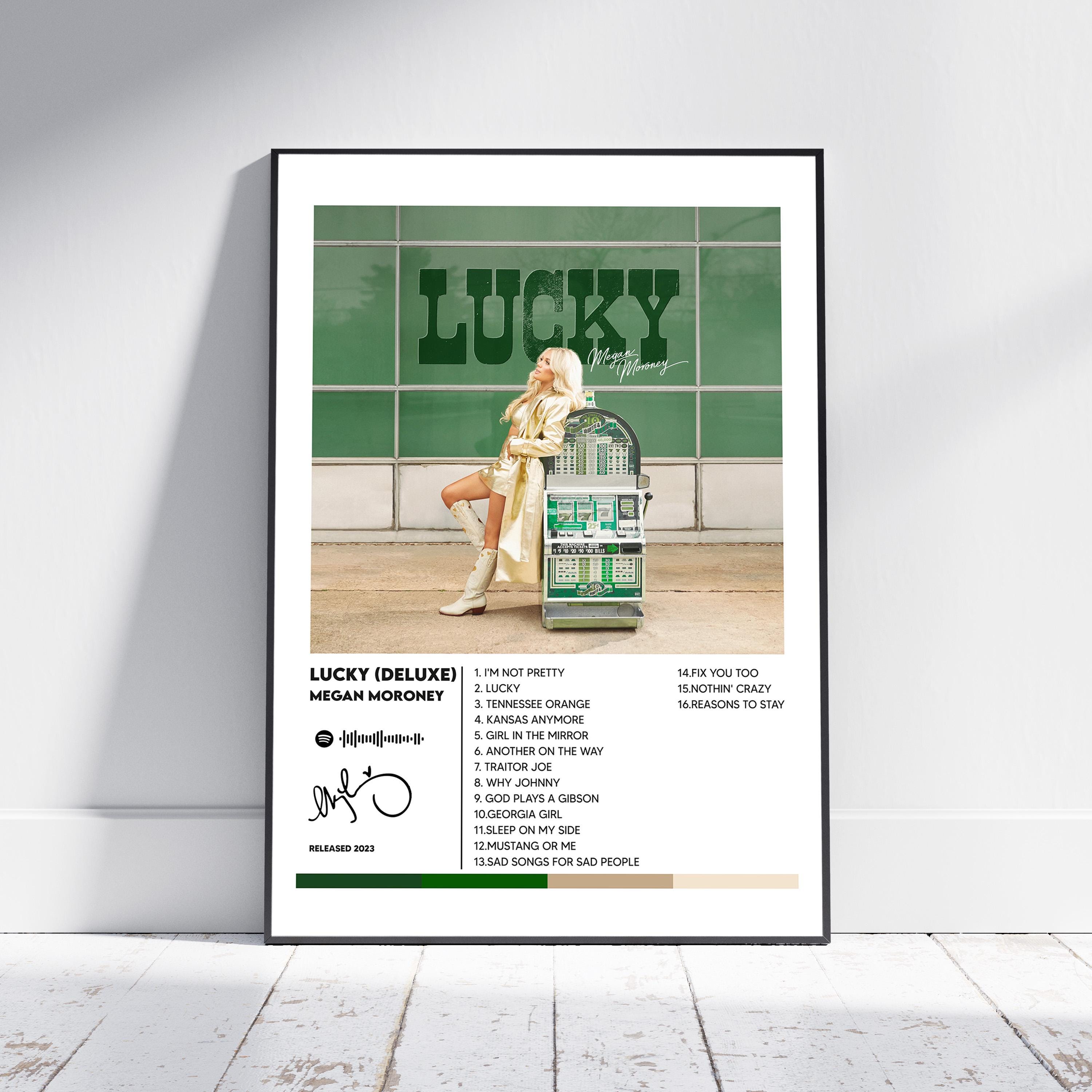 Megan Moroney Lucky deluxe Album Poster / Album Cover Poster / Music ...