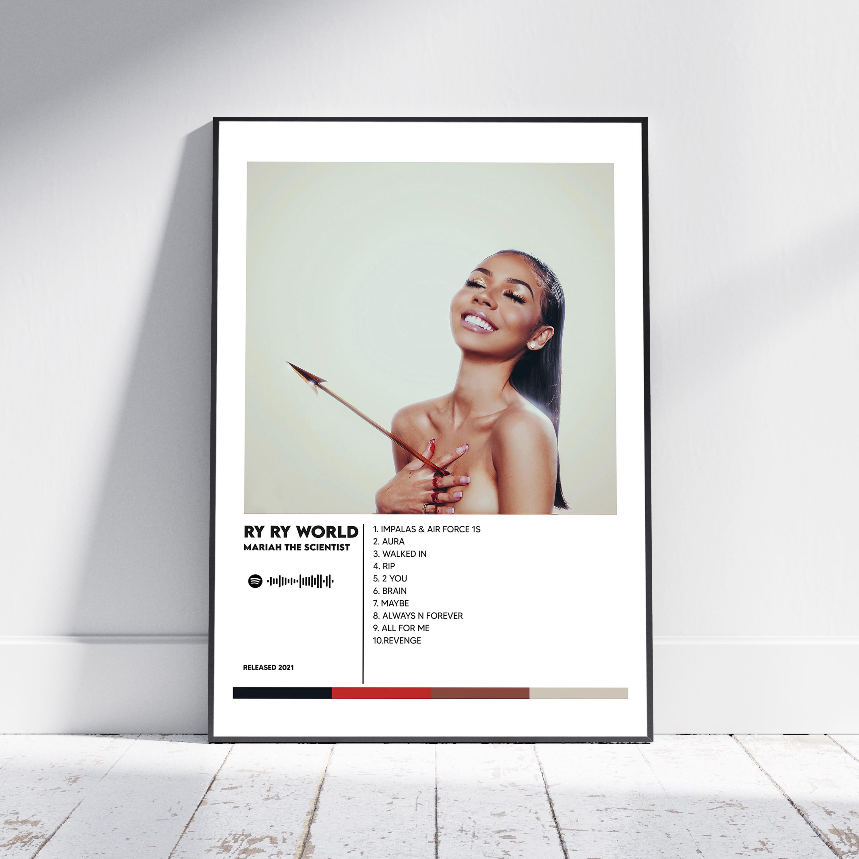 Mariah the Scientist Posters, RY RY WORLD Poster, Album Cover Poster ...