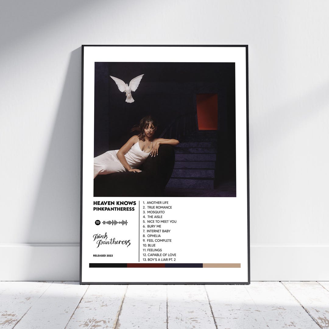 Pinkpantheress Heaven Knows Album Poster / Album Cover Poster / Music ...