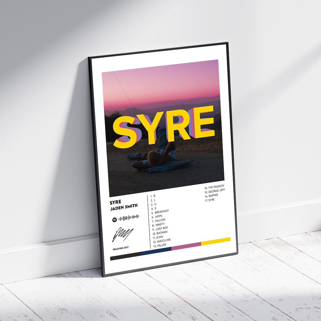 Jaden Smith Syre Album Poster / Album Cover Poster / Music Gift / Music ...