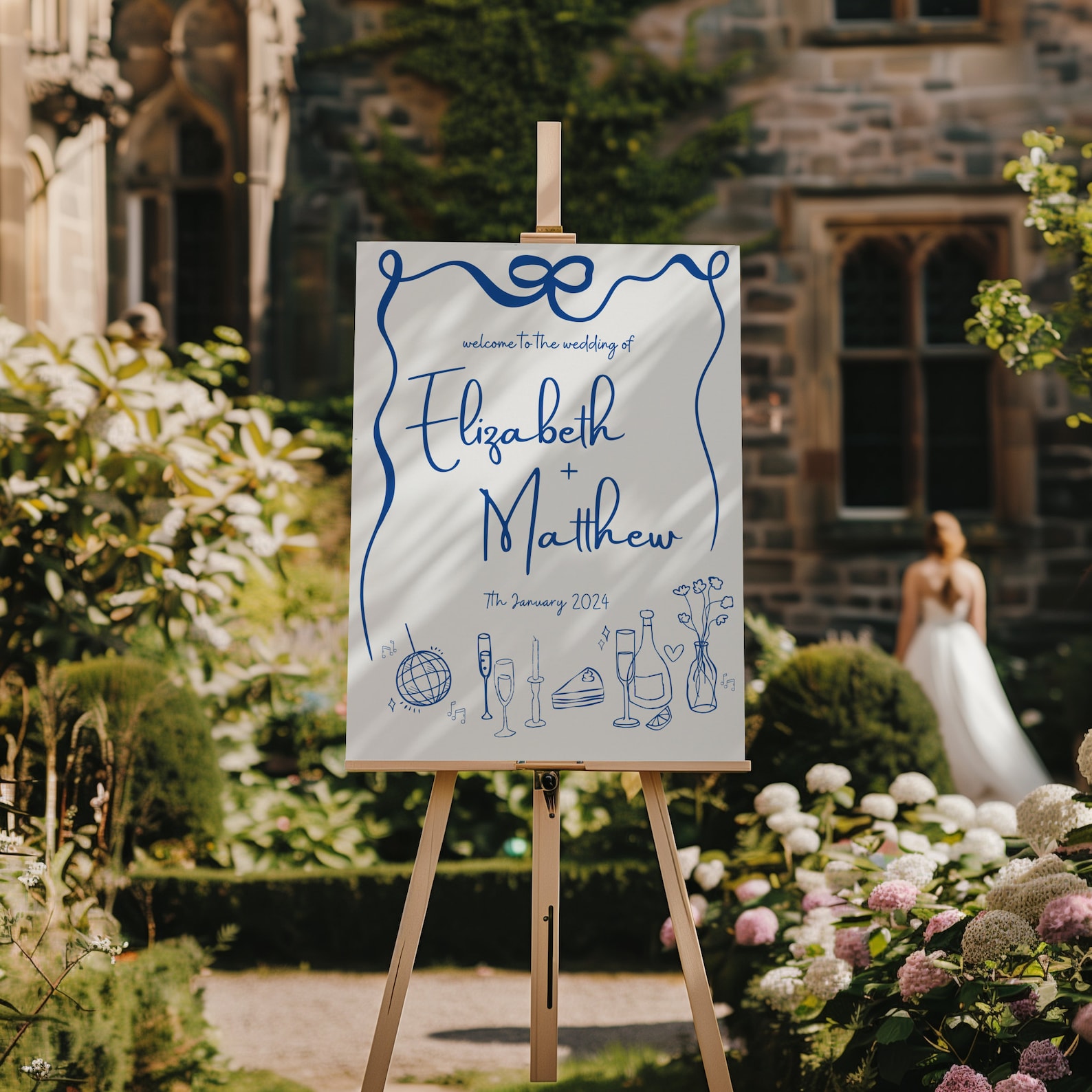 Whimsical Hand Drawn Wedding Sign Template (digital Download) - Etsy