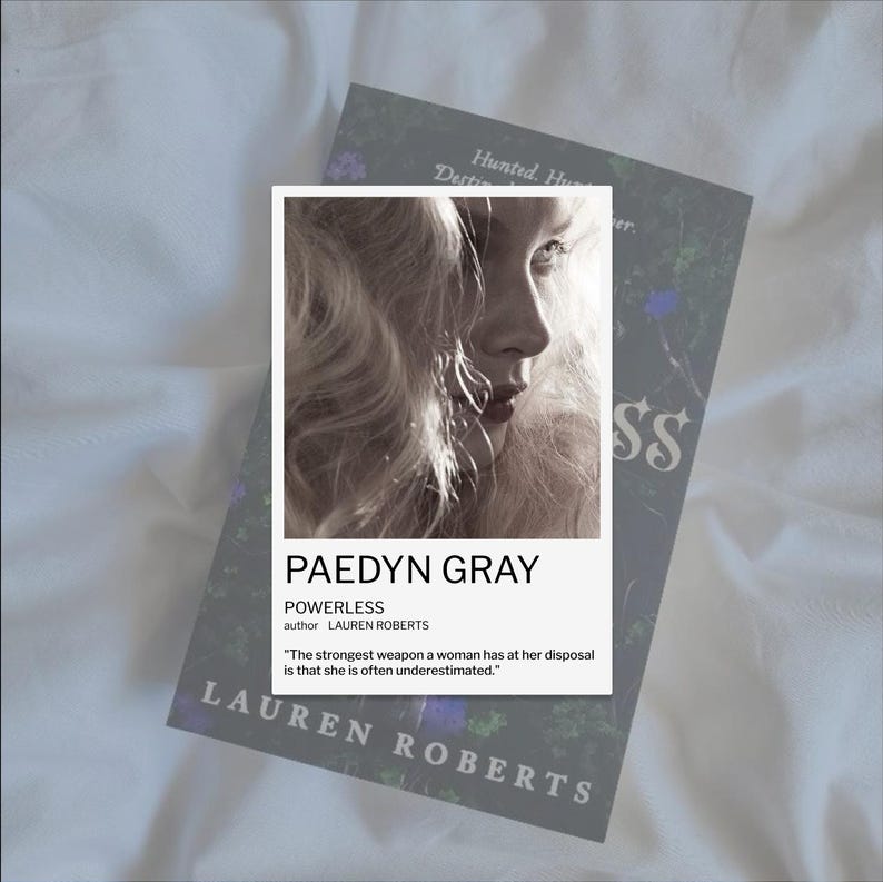 Aesthetic powerless Polaroid Book Posters// powerless by Lauren Roberts ...