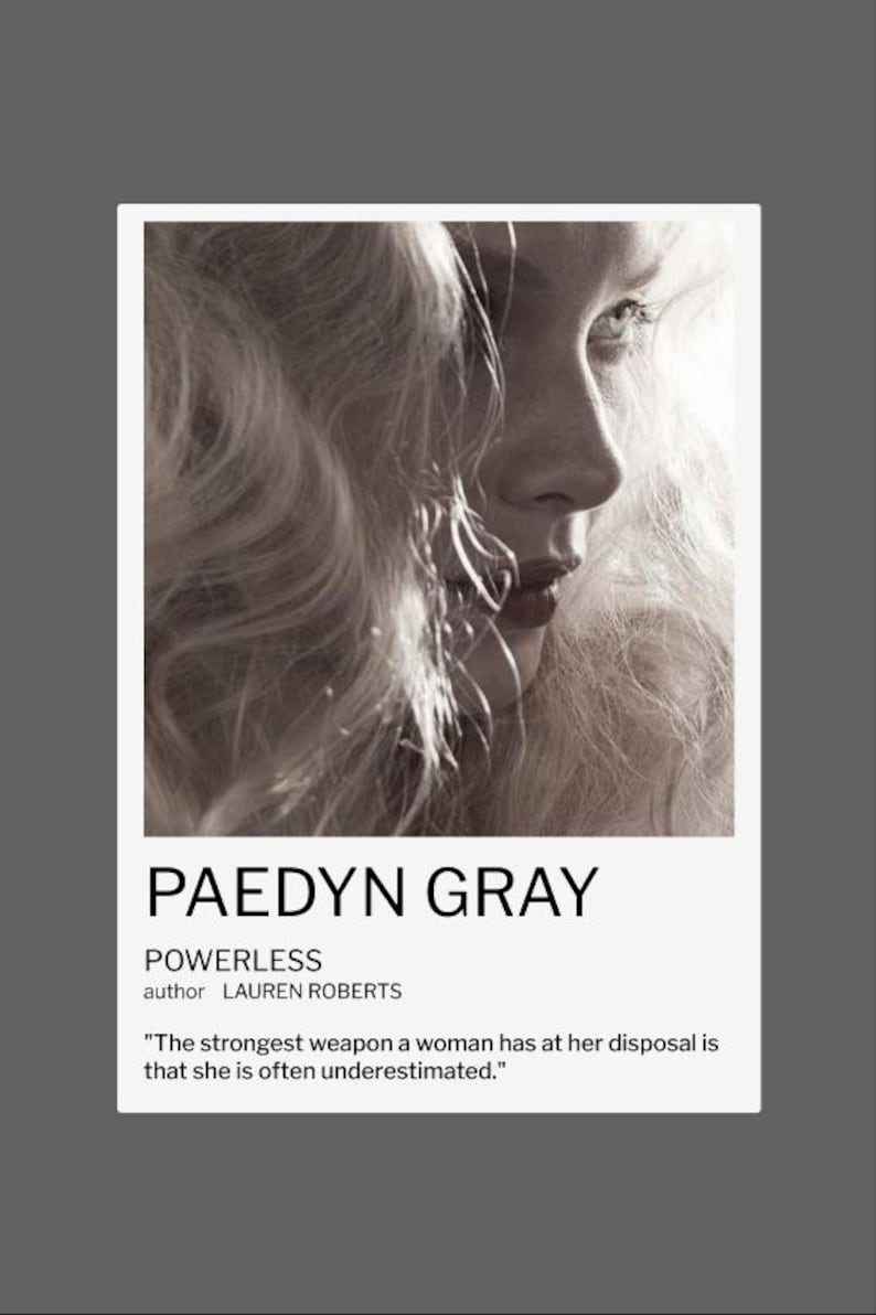 Aesthetic powerless Polaroid Book Posters// powerless by Lauren Roberts ...