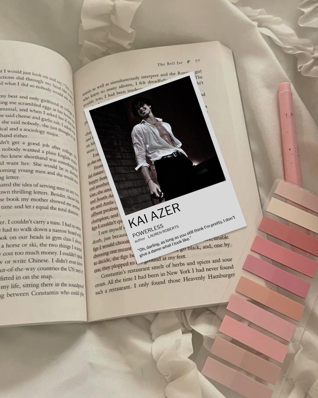 Aesthetic powerless Polaroid Book Posters// powerless by Lauren Roberts ...