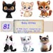 CAT KITTEN CLIPART - Cute Cat Clipart, Cat Clipart Bundle, Baby Cat ...