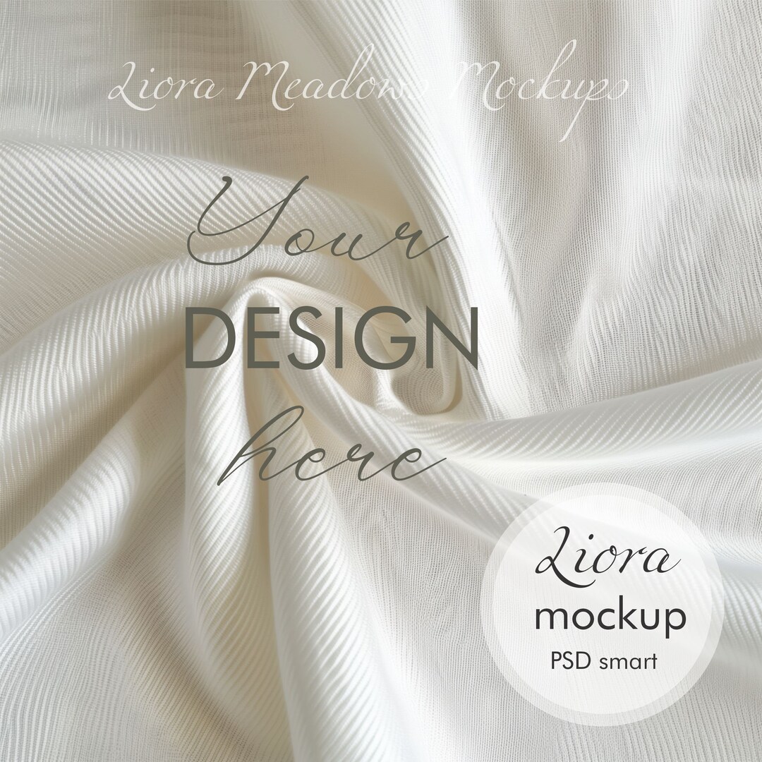 Fabric Pattern Mockup, PSD File With Smart Object, Textile Showcase - Etsy