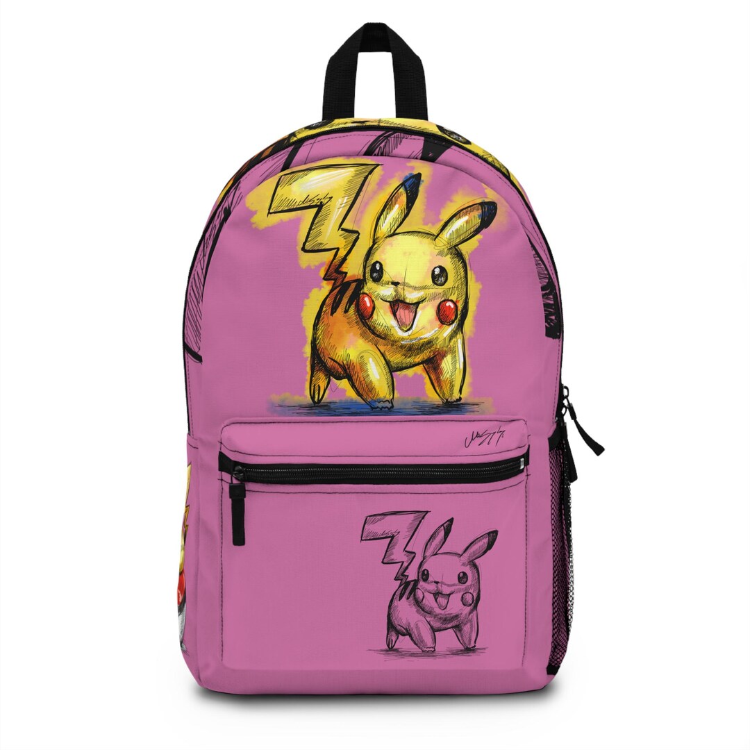 Pıkachu Pokemon Girl Backpack, Pink Kids Pikachu Backpack, Pokemon ...