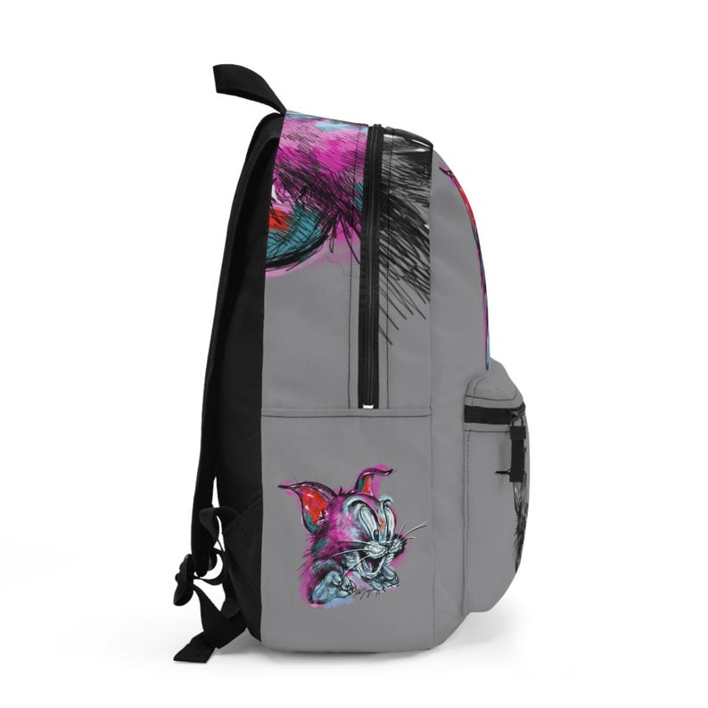 Personalized Cartoon Character Backpack Custom Name, Unisex Bag for ...